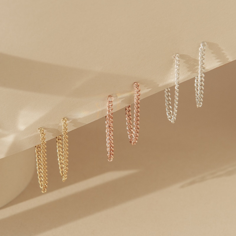 Curb Piercing Chain - Etsy