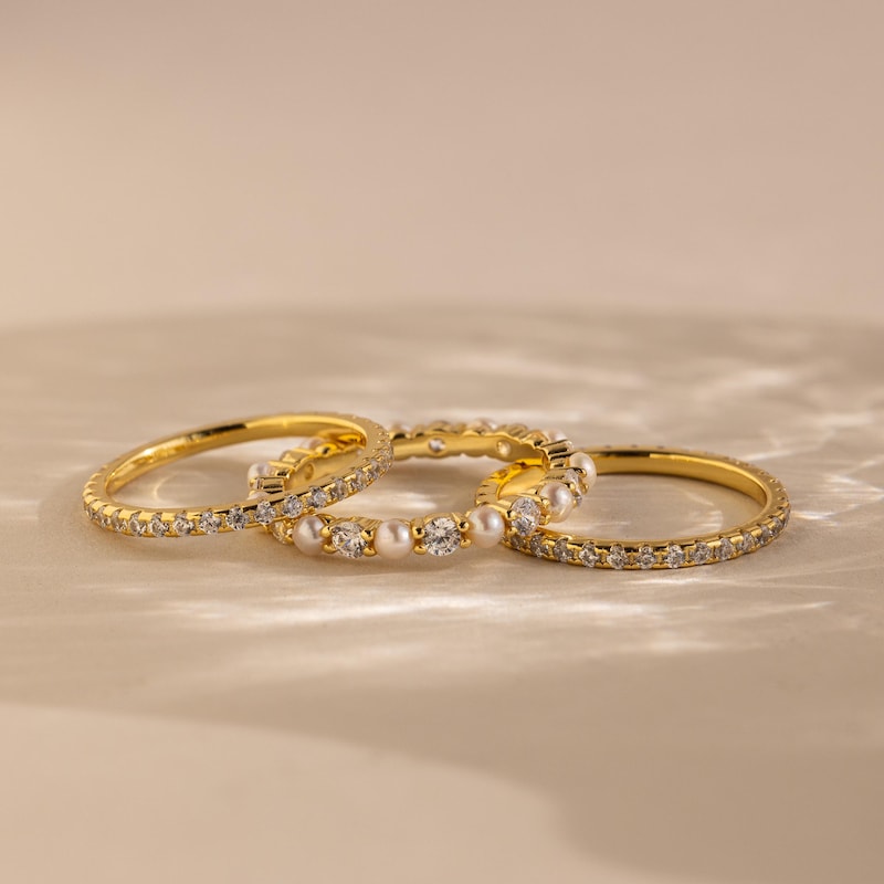 Stackable Pearl Eternity - Etsy