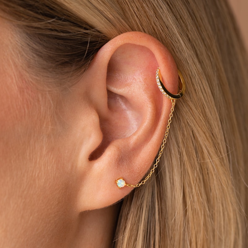 Double Lobe Piercing - Etsy