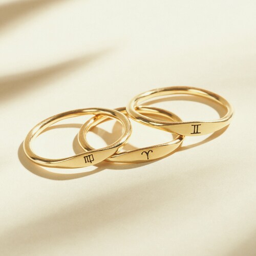Zodiac Ring by Caitlynminimalist Custom Zodiac Jewelry in - Etsy