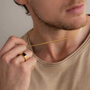Men's Thick Snake Chain by Caitlyn Minimalist • Bold Everyday Layering ...