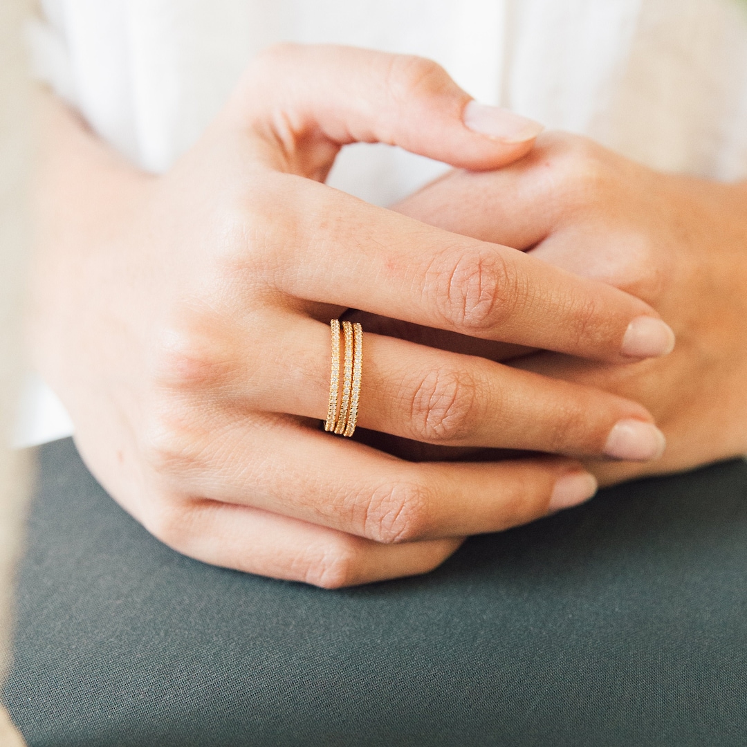 Thin Eternity Ring by Caitlyn Minimalist • Full Eternity Band ...