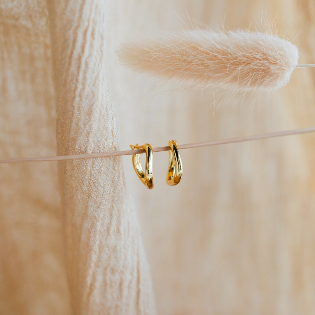 Abstract Hoop Earrings by Caitlyn Minimalist • Irregular Shaped ...