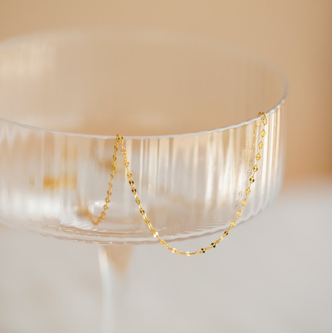 Dainty Mirror Chain Necklace by Caitlyn Minimalist • Minimalist ...