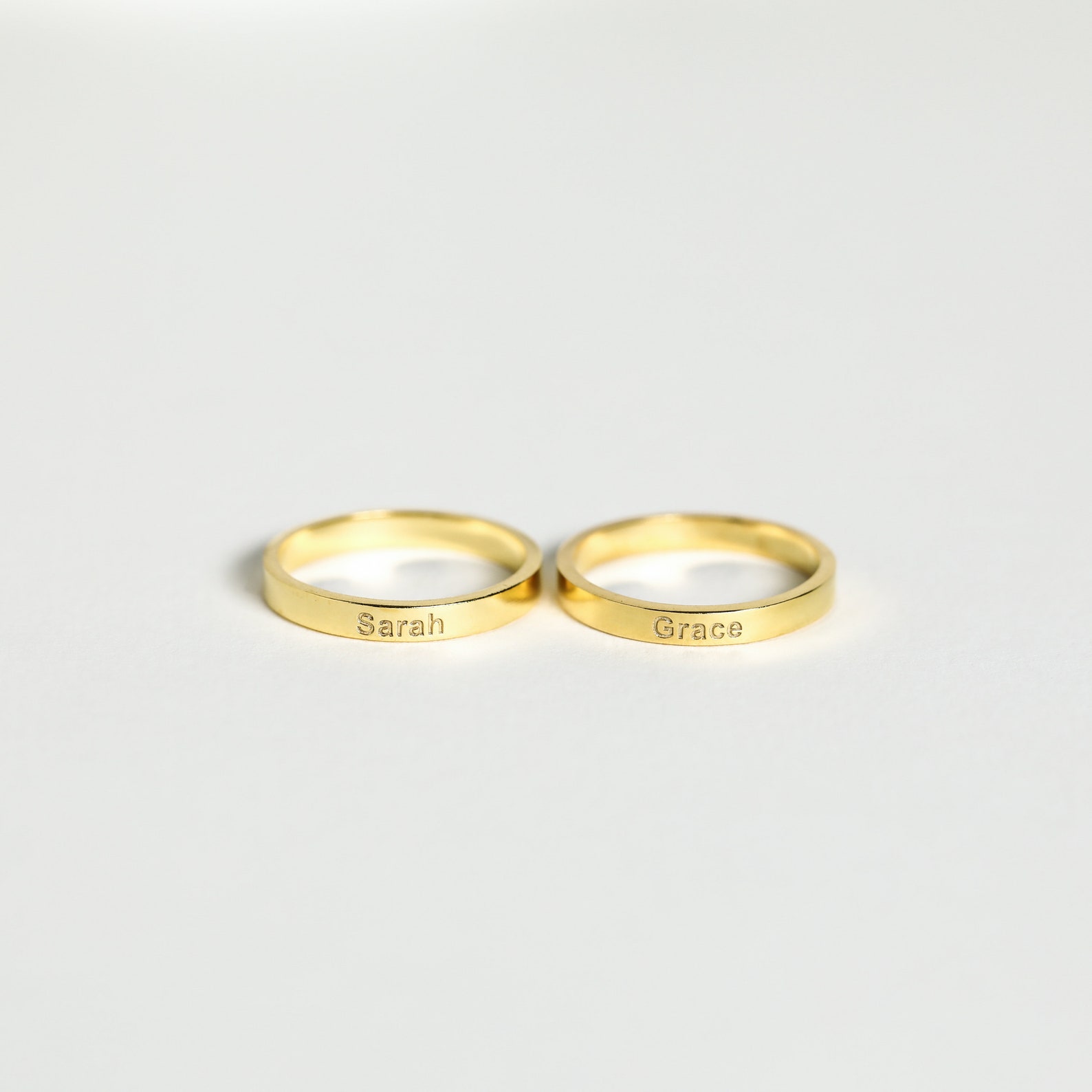 Name Band Custom Name Ring Skinny Engraved Ring Engraved - Etsy