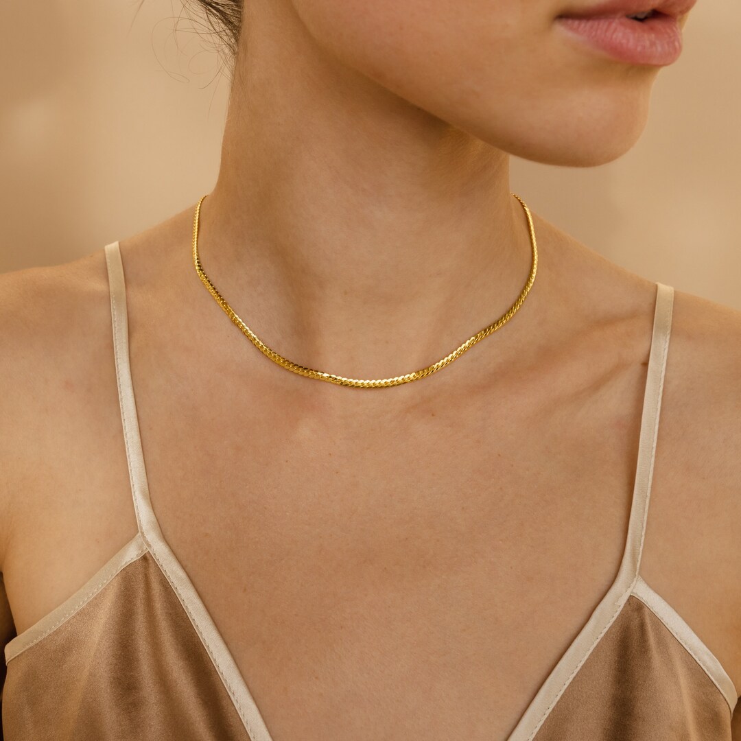 Thick Snake Chain Necklace by Caitlyn Minimalist • Everyday Minimalist ...