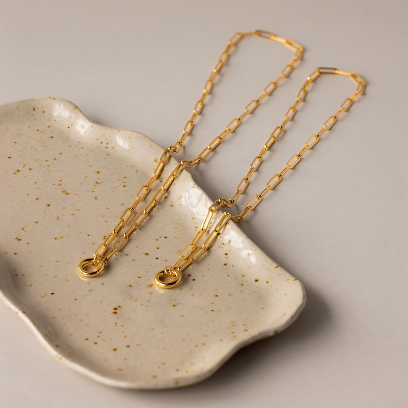 Paperclip Clasp Necklace by Caitlyn Minimalist • Minimalist Charm ...