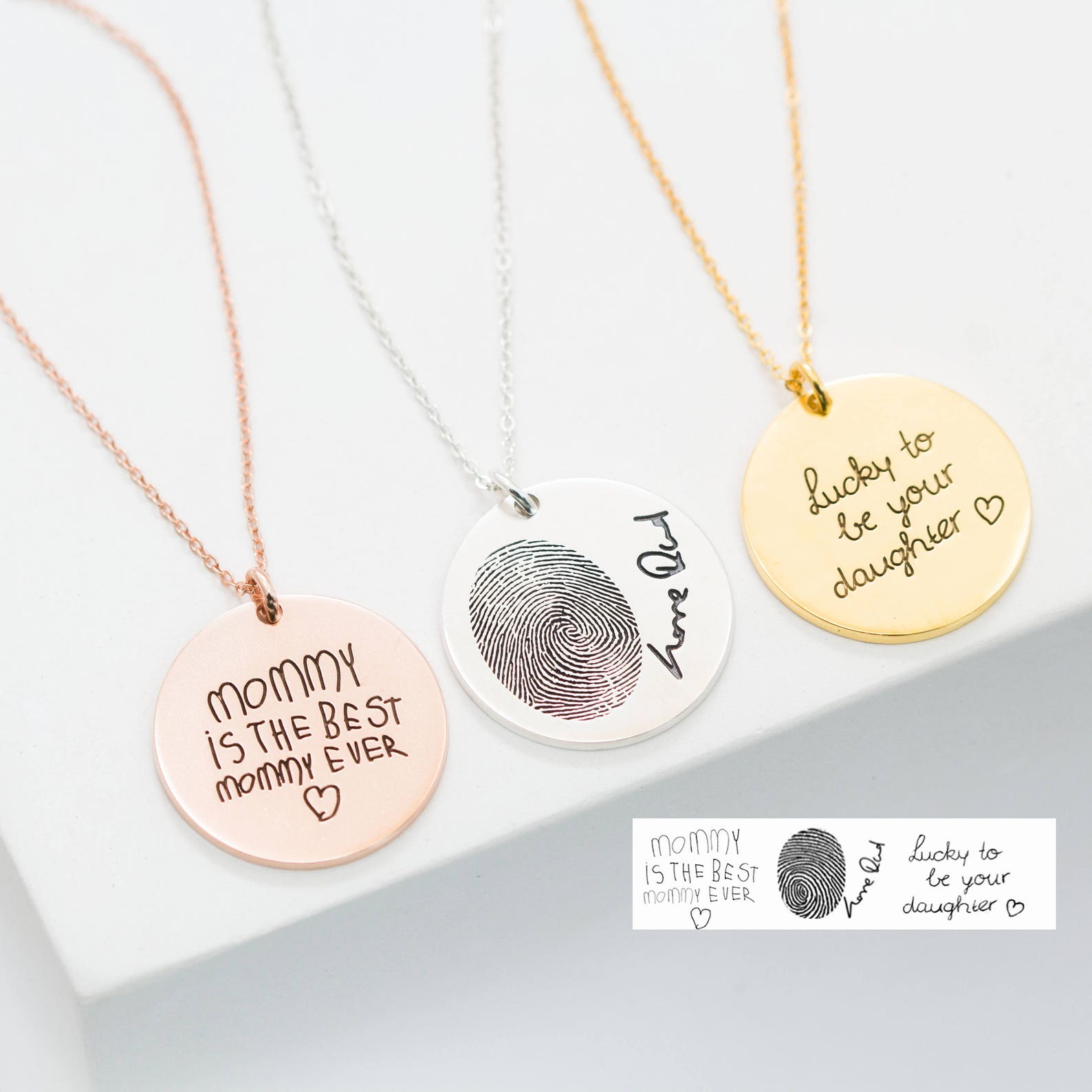 Handwriting Necklace Custom Handwriting Jewelry Signature - Etsy