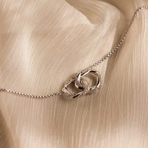 Pave Interlocking Charm Necklace by Caitlyn Minimalist • Diamond ...