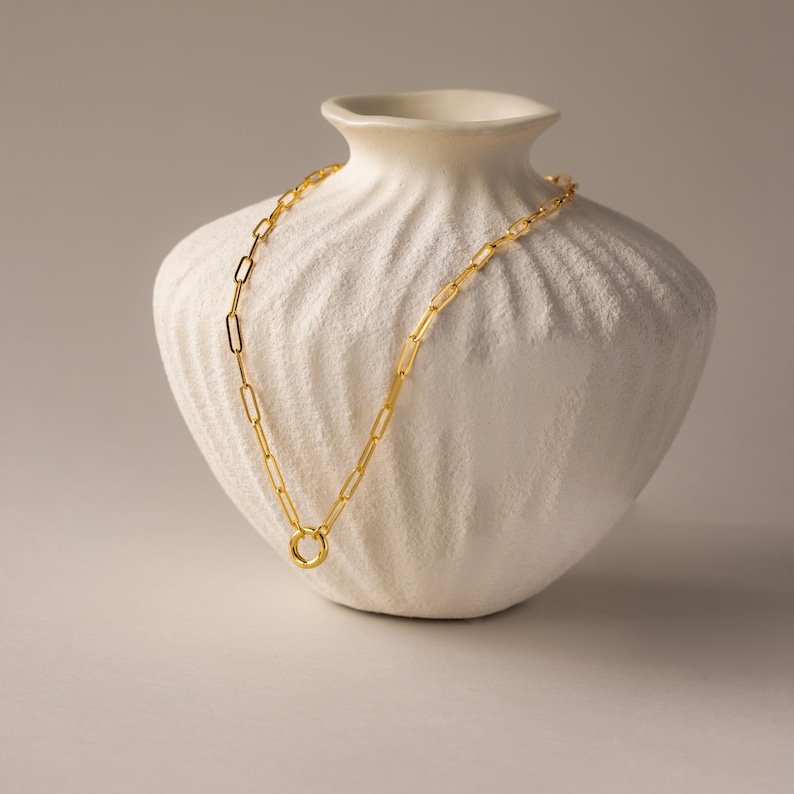 Paperclip Clasp Necklace by Caitlyn Minimalist • Minimalist Charm ...