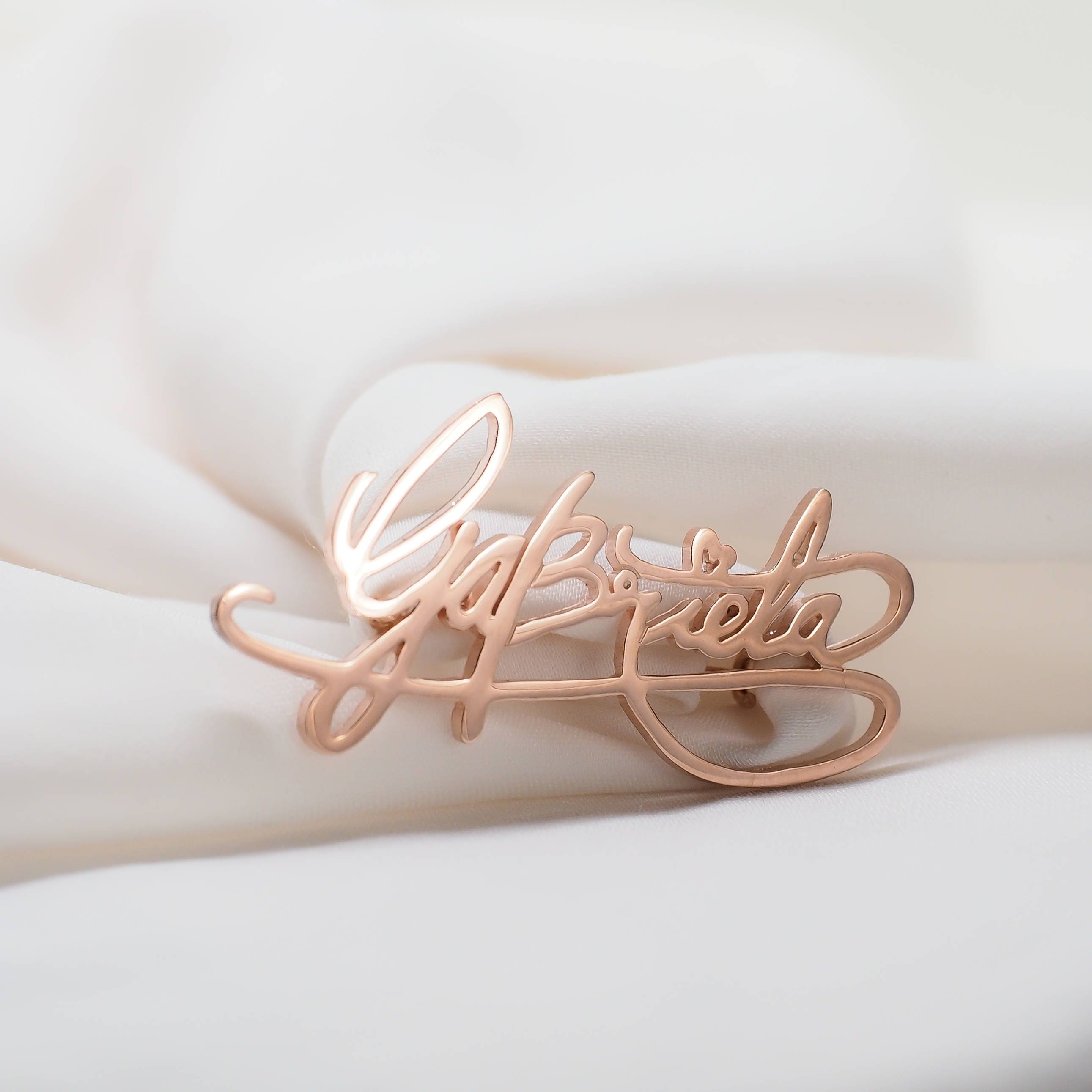 Custom Handwriting Pin Personalized Signature Brooch - Etsy