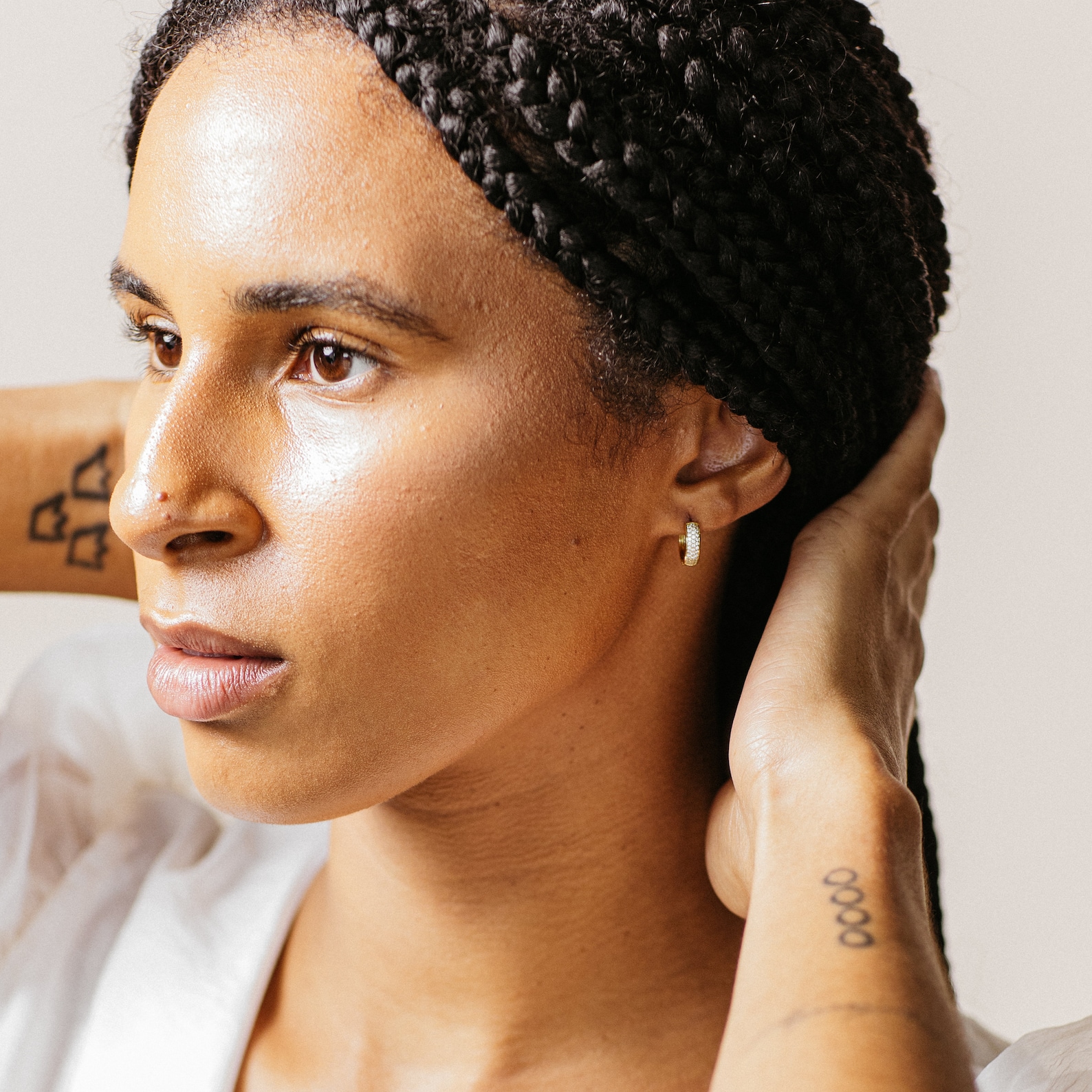 Pave Diamond Hoops Mini Huggie Hoops by Caitlynminimalist - Etsy