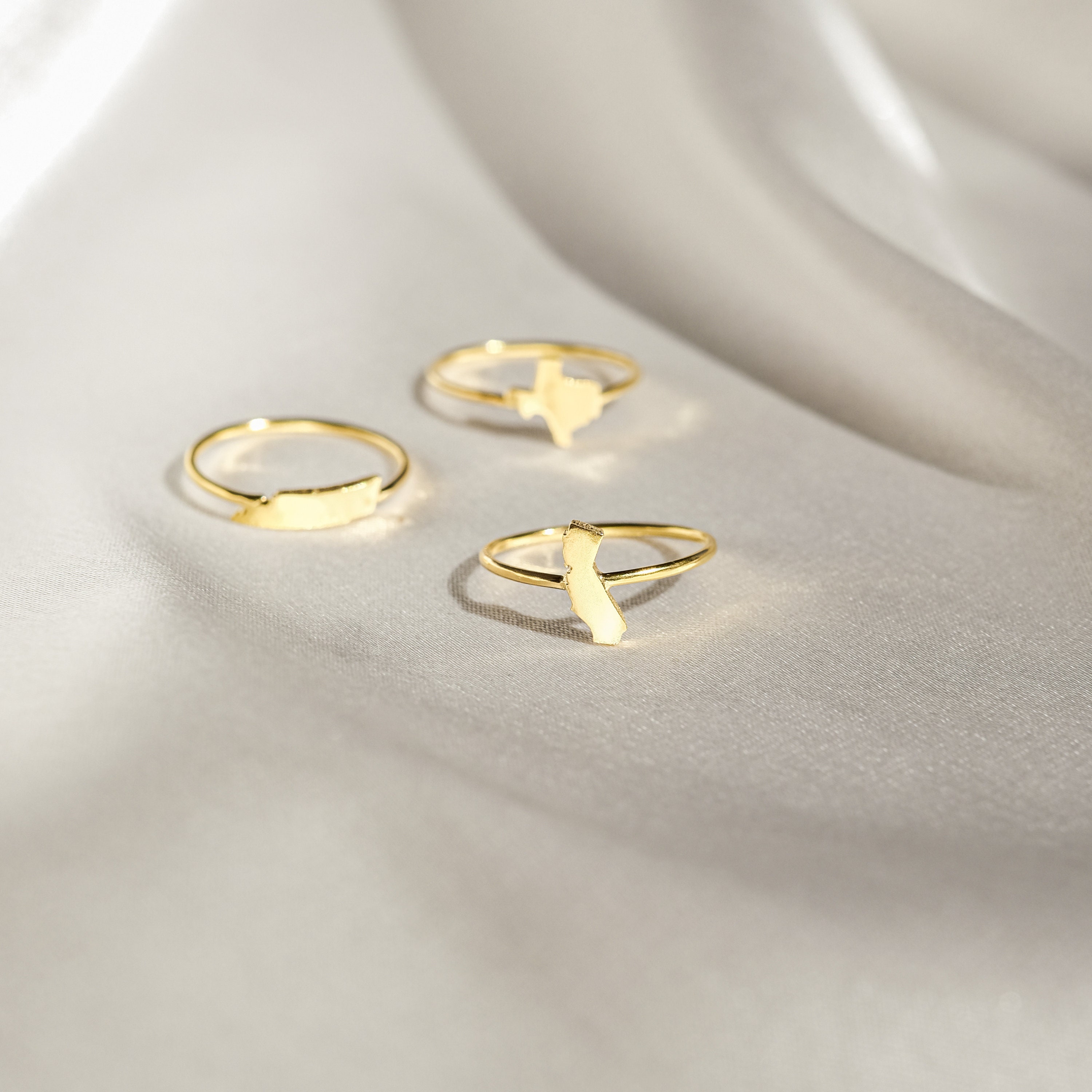 Custom State Ring Custom City Ring Sterling Silver State | Etsy