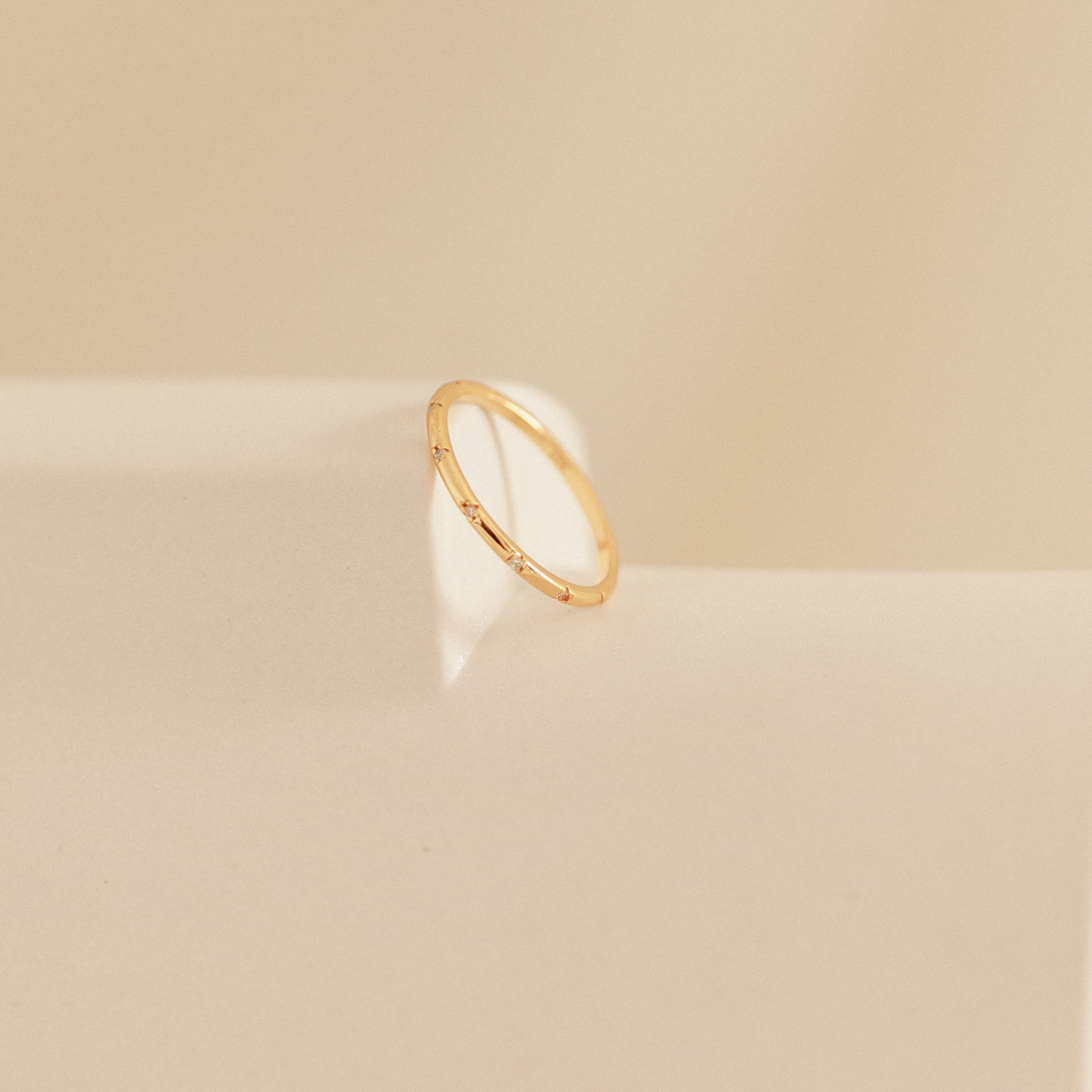 Sprinkle Diamond Ring by Caitlyn Minimalist Space Diamond Eternity Ring ...