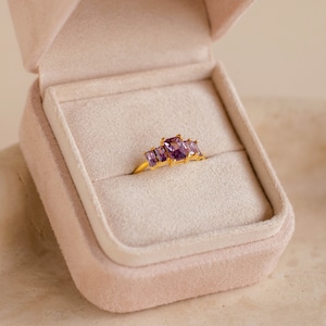 Pink Suede Ring Box by Caitlyn Minimalist • Jewelry Box, Perfect for an ...