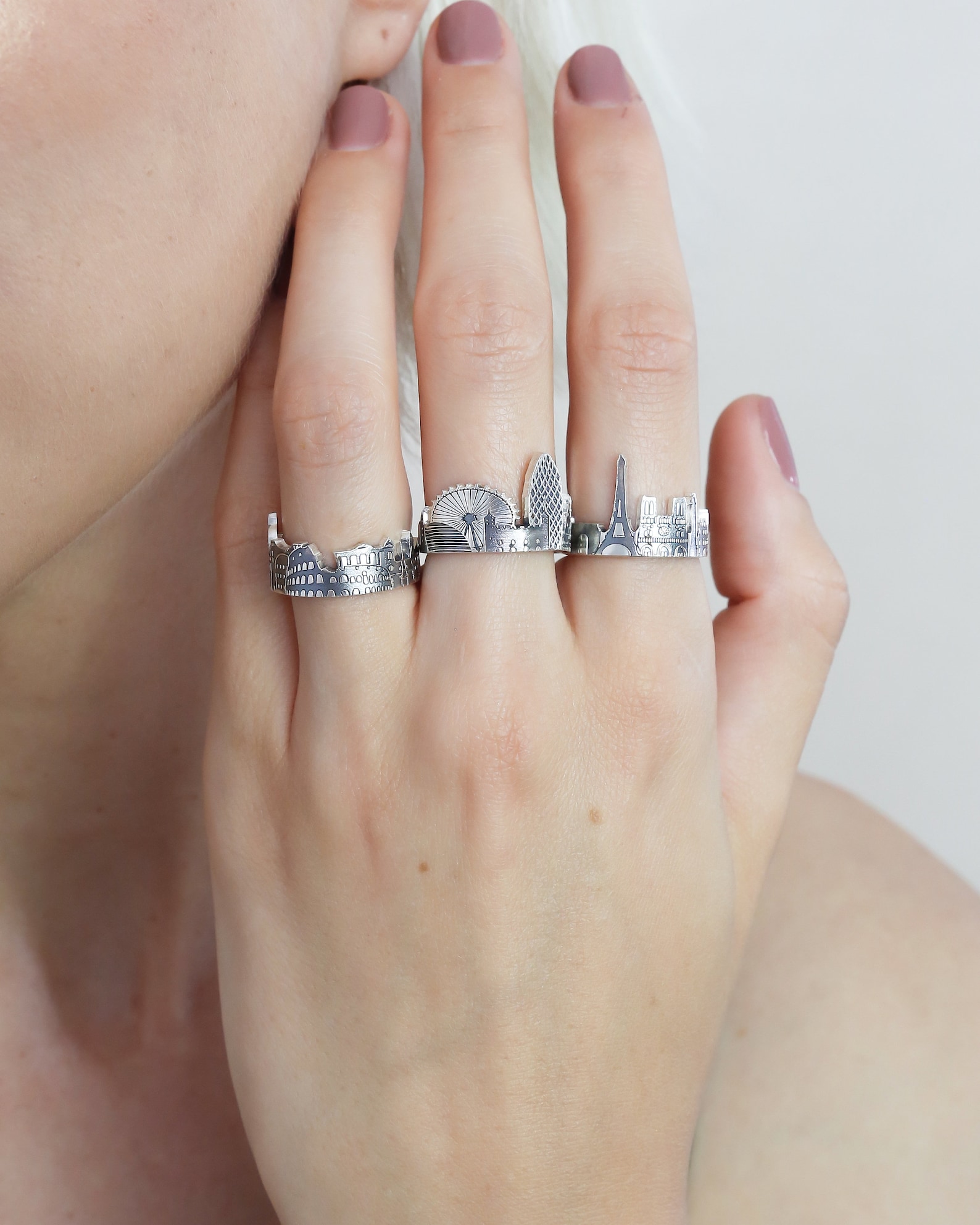 Custom City Ring Cityscape Ring Travel Ring Skyline Ring - Etsy