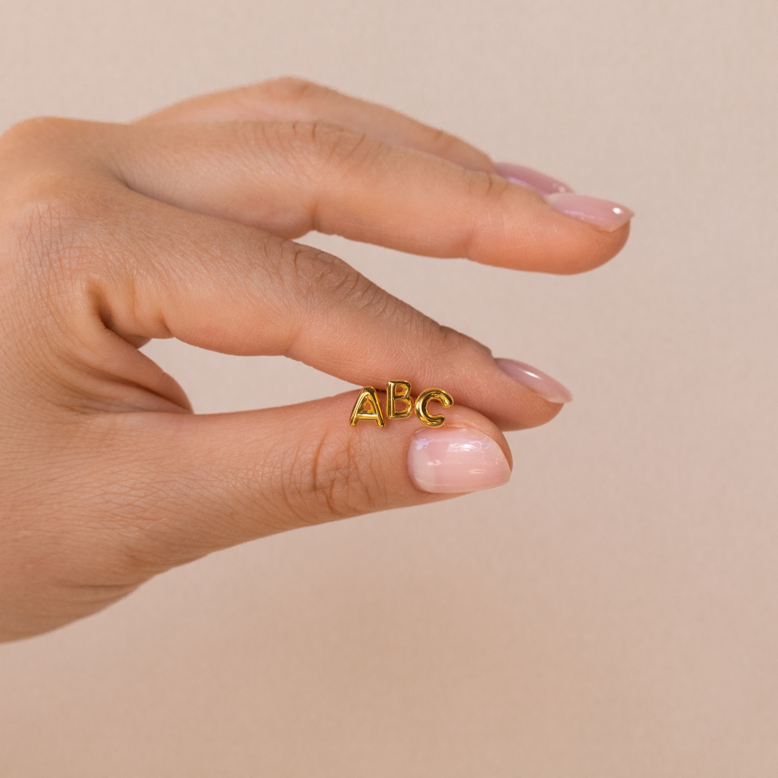 Initial Earrings by Caitlyn Minimalist Dainty Letter Stud Earrings ...