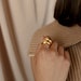 Chunky Statement Ring by Caitlyn Minimalist • Gold Dome Ring ...