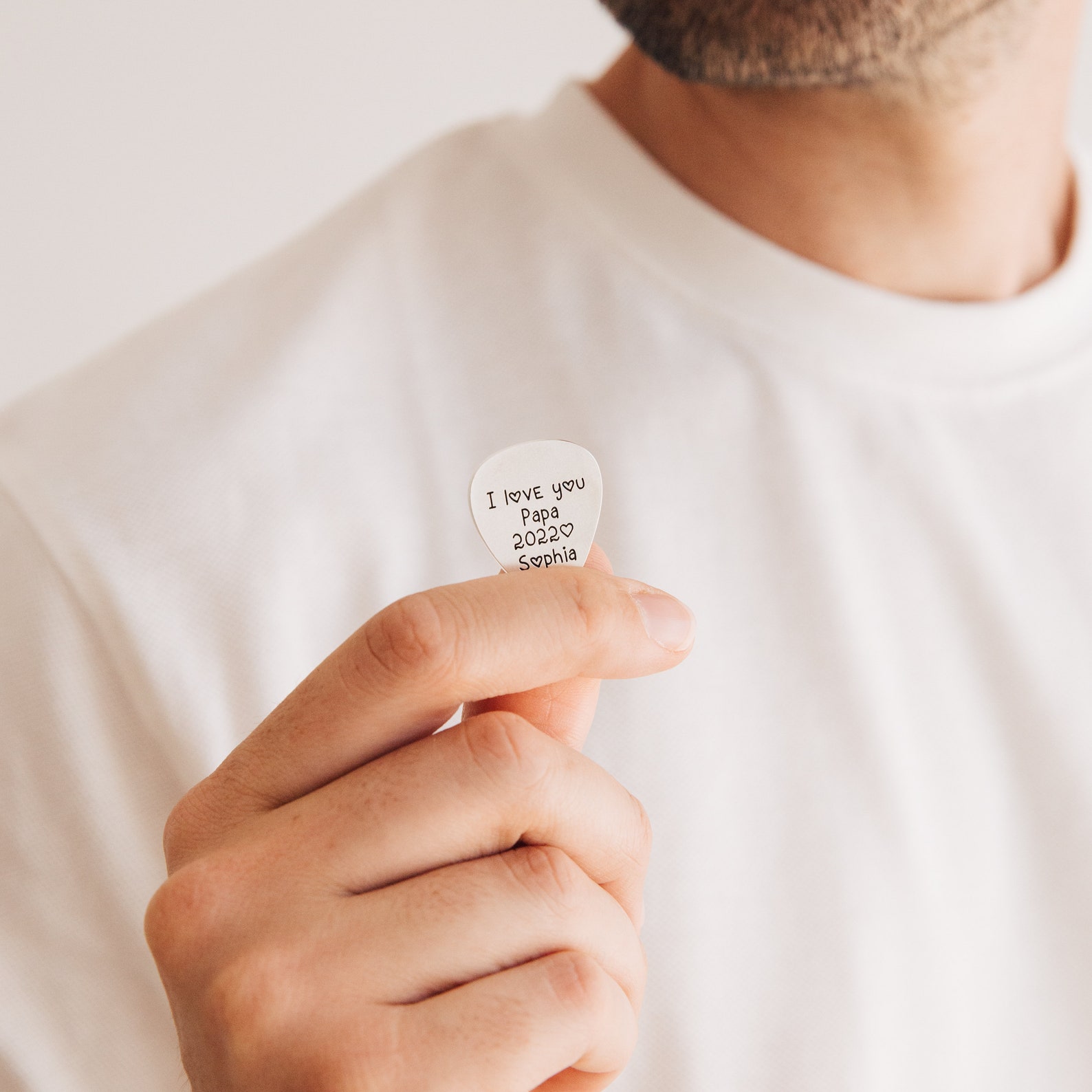 Actual Fingerprint Engraved Guitar Pick Custom Hand Stamped - Etsy