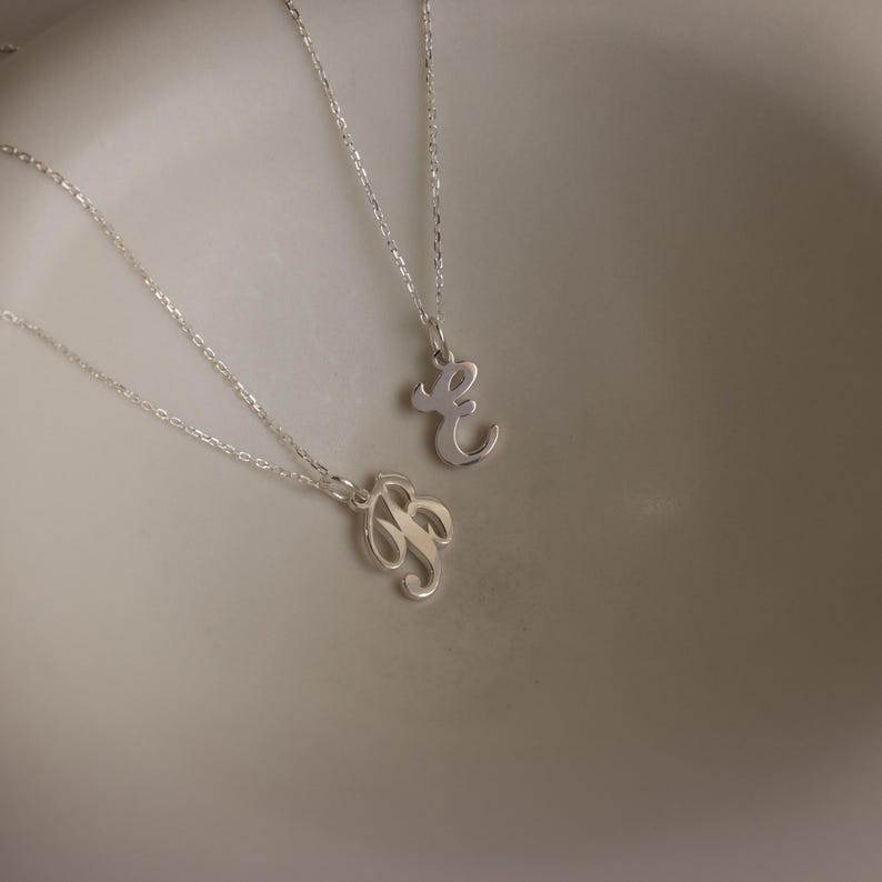 Custom Initial Necklace by Caitlyn Minimalist • Letter Charm Necklace ...