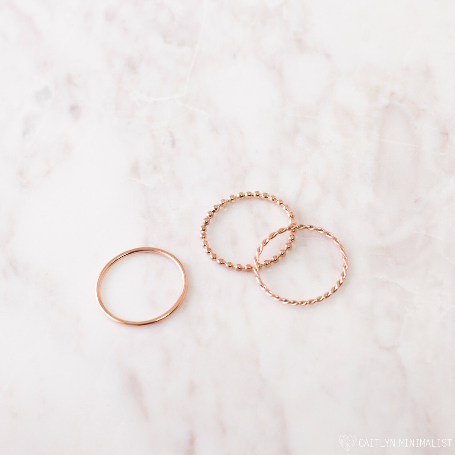 Stacking Ring Set Ultra Thin Stacking Rings Twist Ring - Etsy