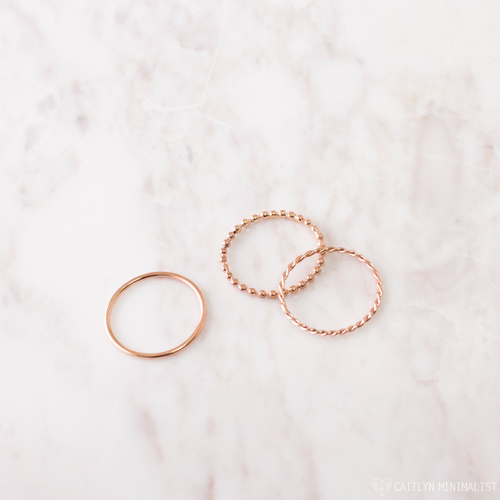 Stacking Ring Set Ultra Thin Stacking Rings Twist Ring | Etsy