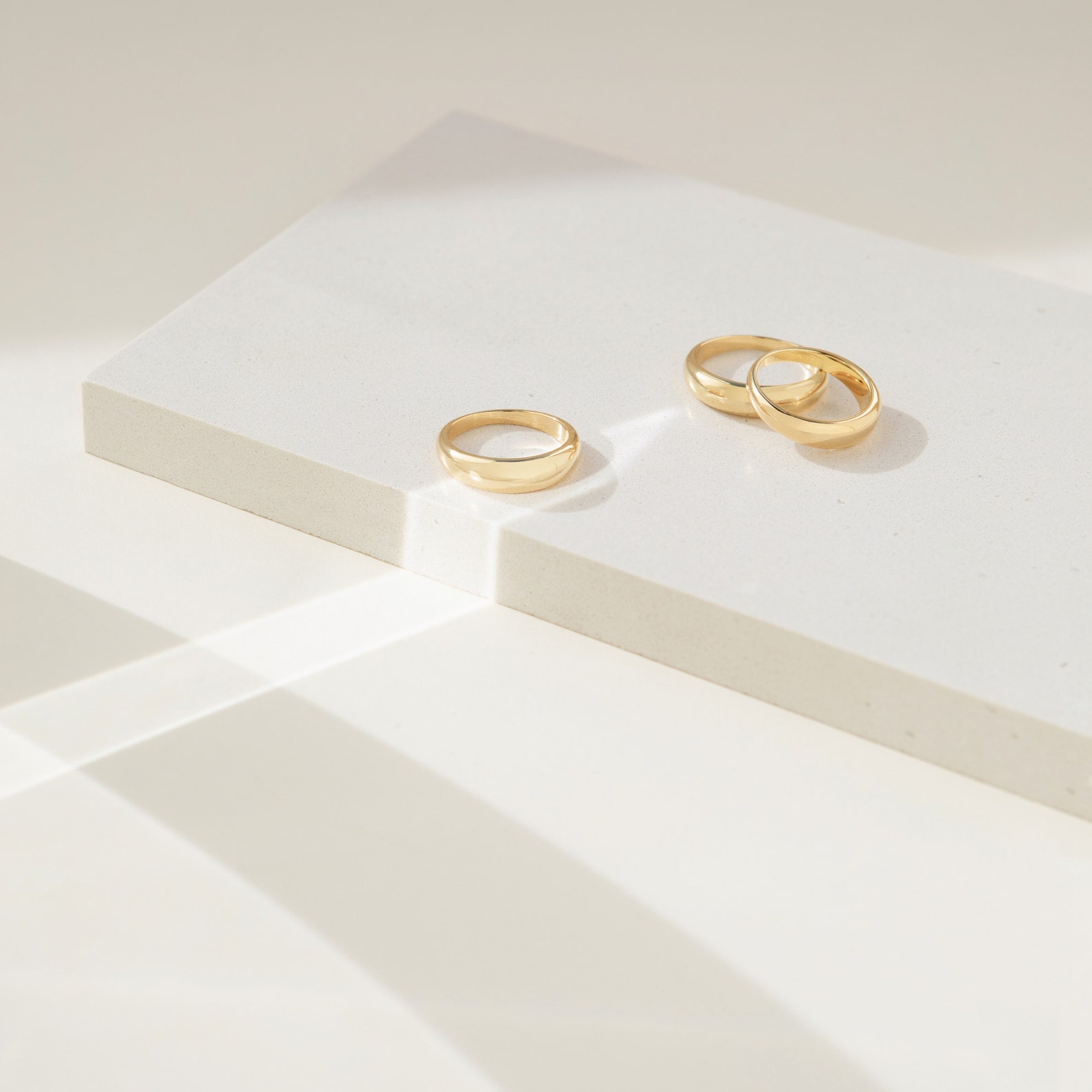 DOME Ring Minimalist Ring Modern Geometric Ring Silver Ring, Gold Ring ...