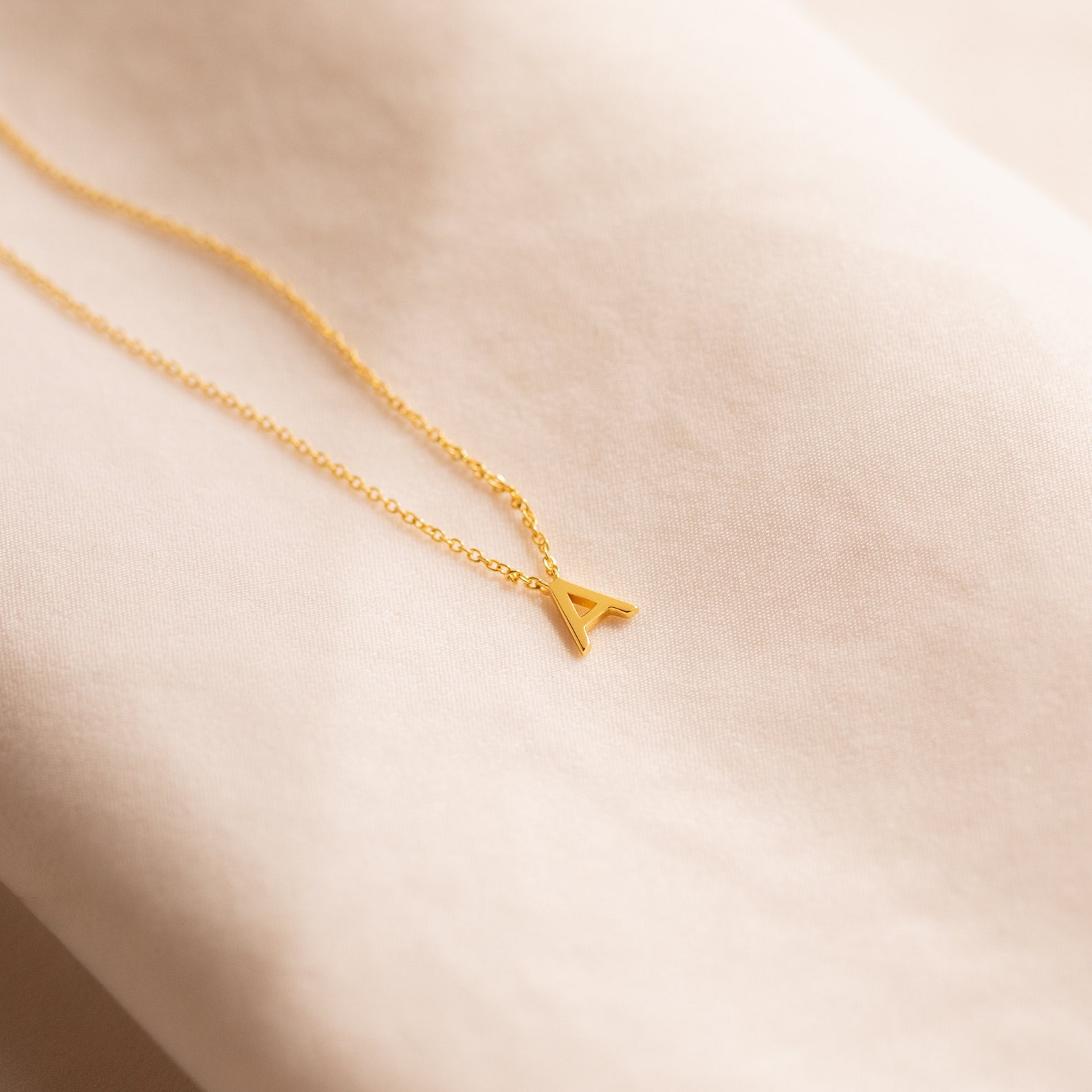 Dainty Initial Necklace by Caitlyn Minimalist Custom Letter - Etsy