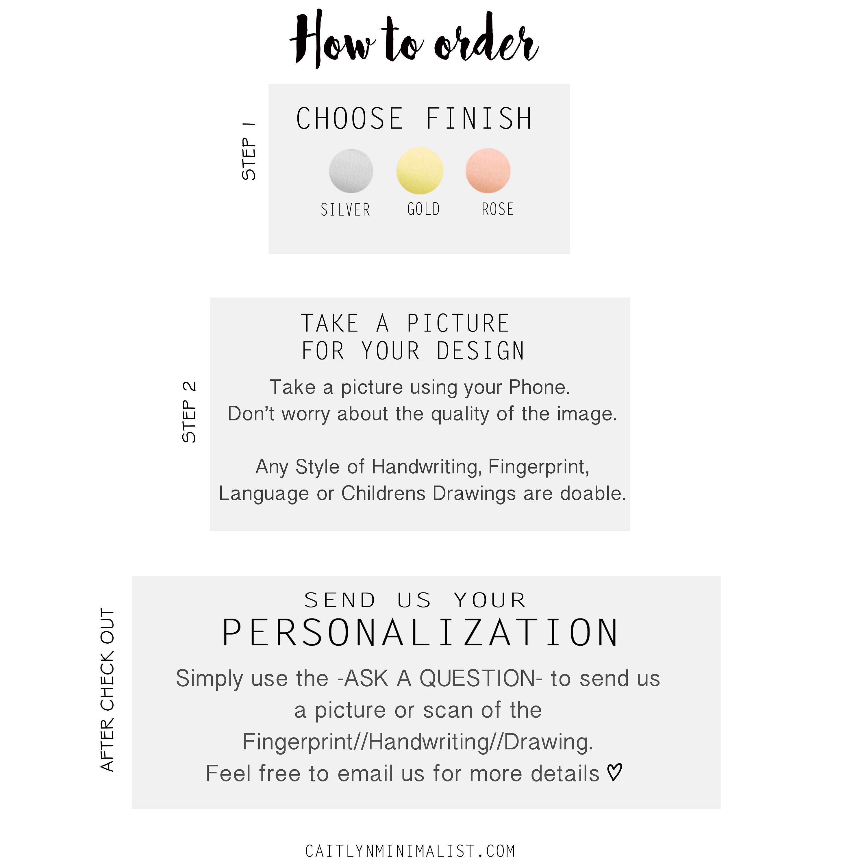 Actual Handwriting Charm Signature Charm Custom - Etsy