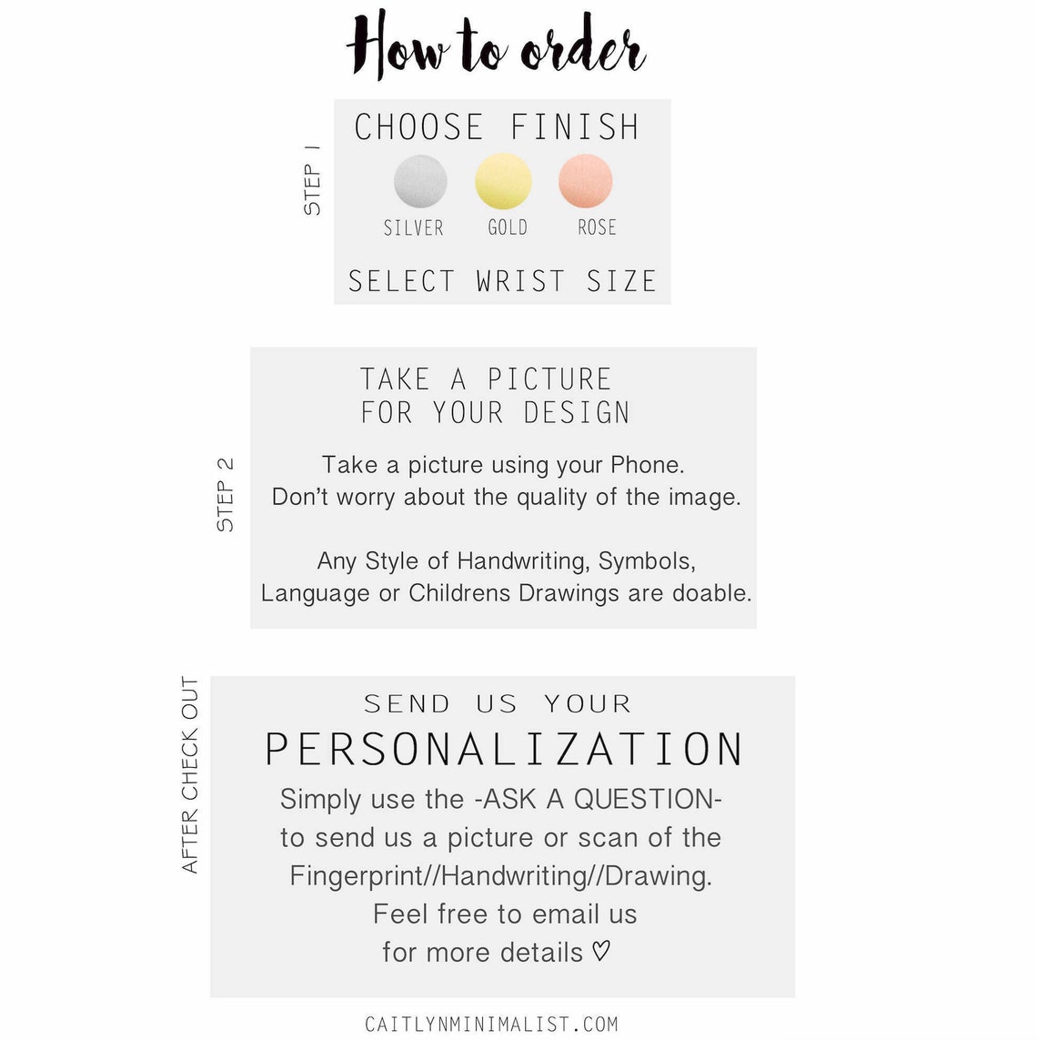 Custom Handwriting Jewelry Handwriting Charm Bracelet - Etsy