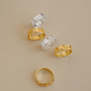 Custom Name Ring by Caitlyn Minimalist • Handmade Personalized 3D ...