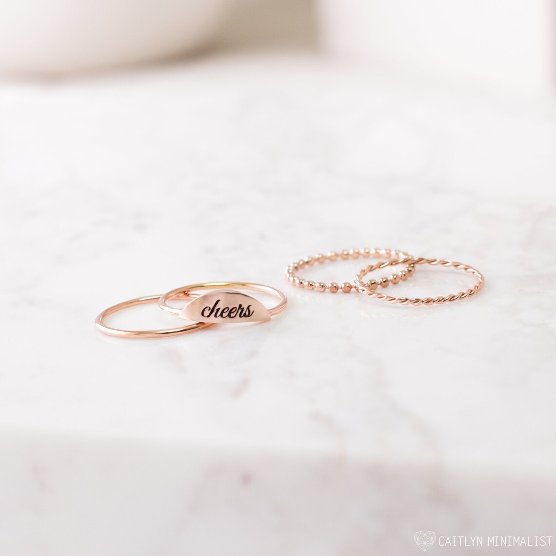 Stacking Ring Set Ultra Thin Stacking Rings Twist Ring - Etsy