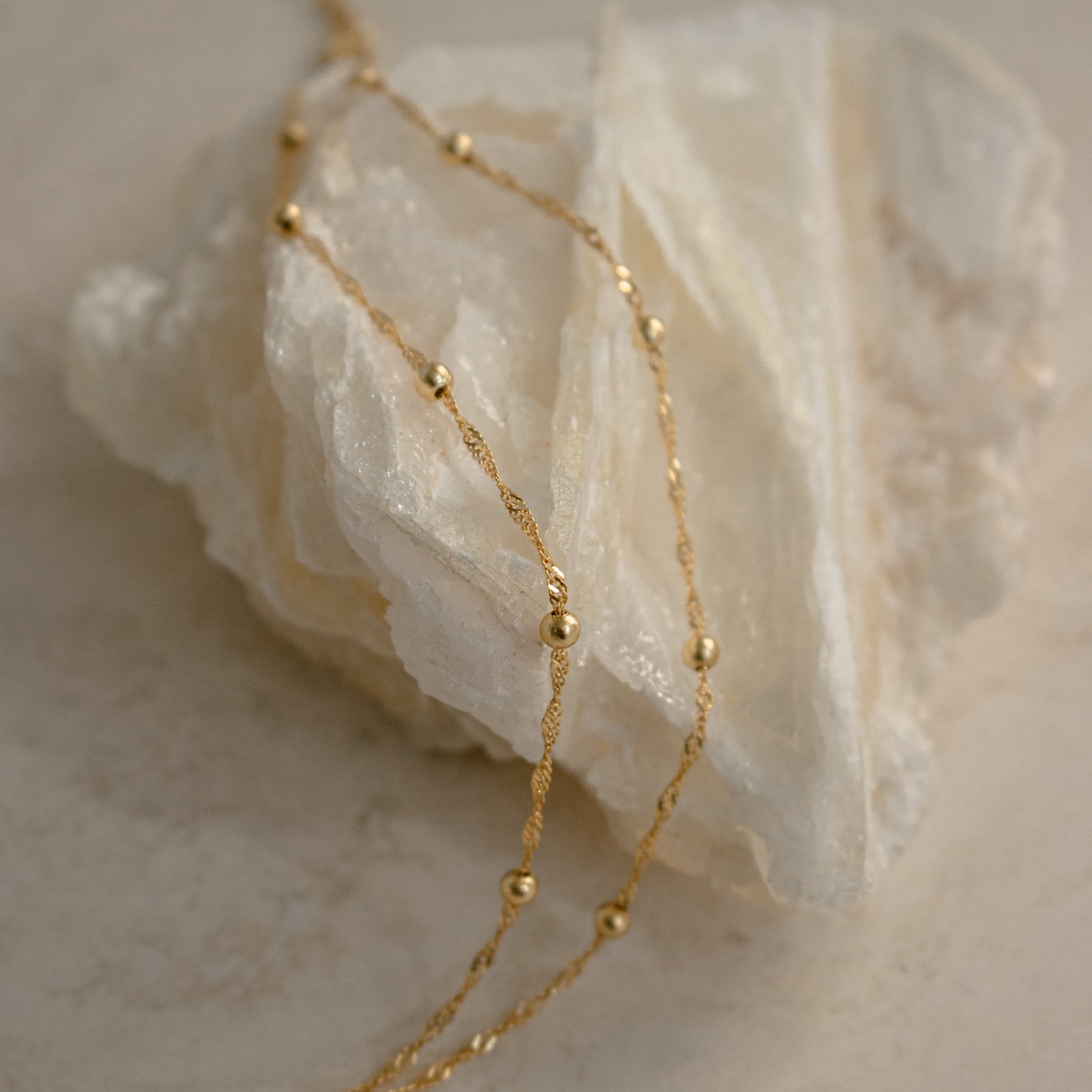 Duo Bead Chain Bracelet Delicate Bracelet Fine Beaded - Etsy Canada