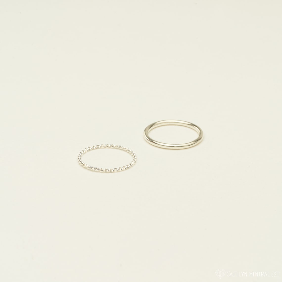 Minimalist Stacking Ring Set Midi Ring Twist Ring | Etsy