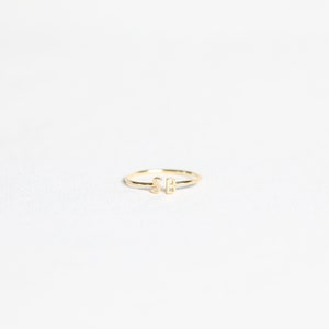 Duo Initial Ring • Custom Letter Ring by Caitlyn Minimalist • Custom ...