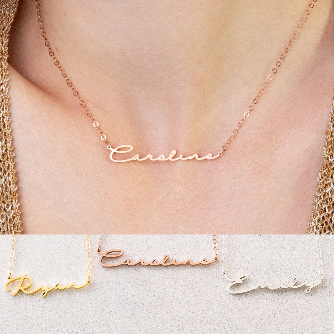 Minimalist Name Necklace • Name Necklace by Caitlynminimalist in ...