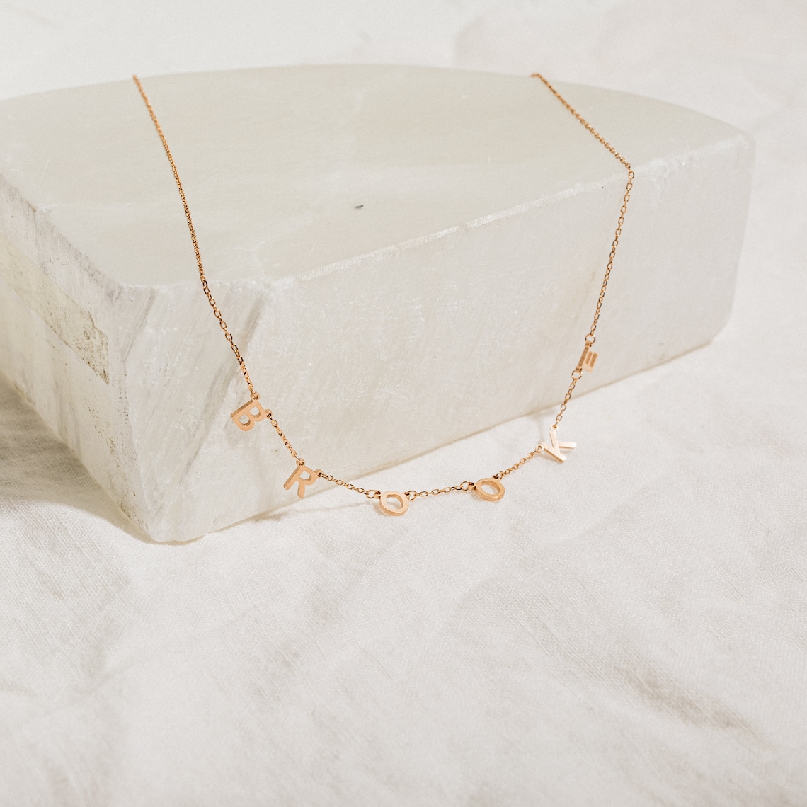 Letter Necklace by Caitlyn Minimalist Name Necklace - Etsy