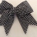 Black Cheer Bow-rhinestones Cheer Bows -black Rhinestones Cheer Bow - Etsy