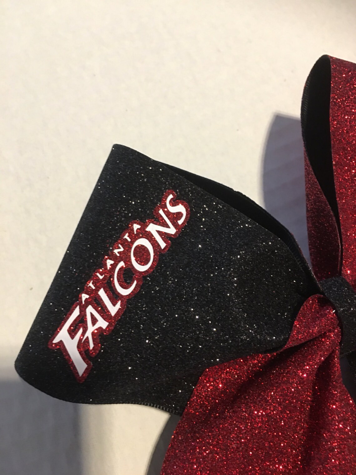 Falcons Cheer Bows- Atlanta Cheer Bow- Cheer Bow- Red and Black Cheer ...