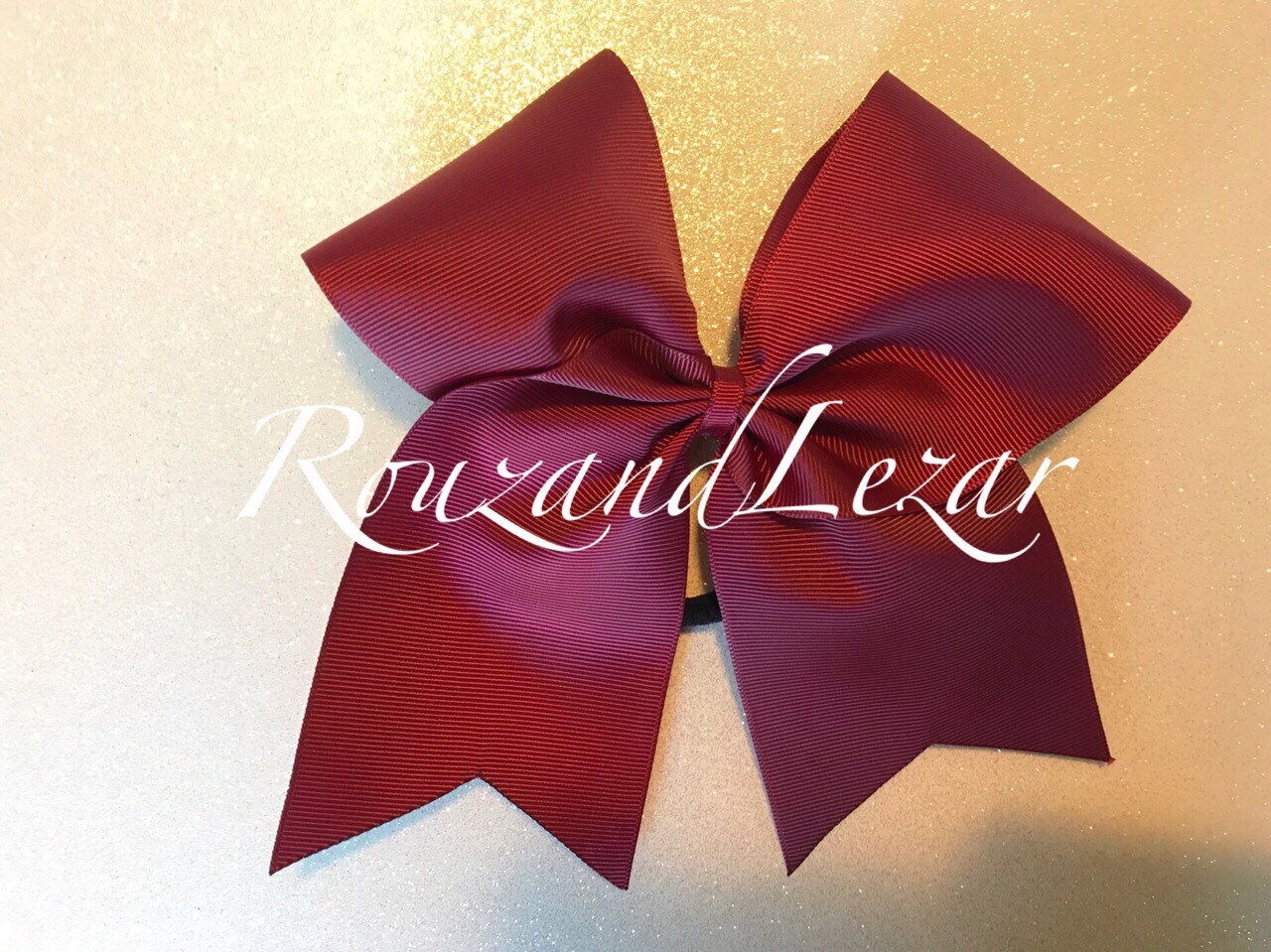 Classic Maroon Cheer Bow-simple Cheer Bow Softball Bows | Etsy