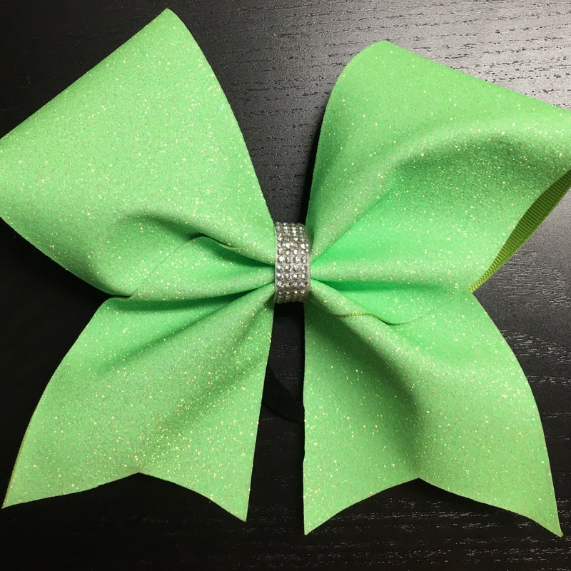 Green Cheer Bow - Etsy