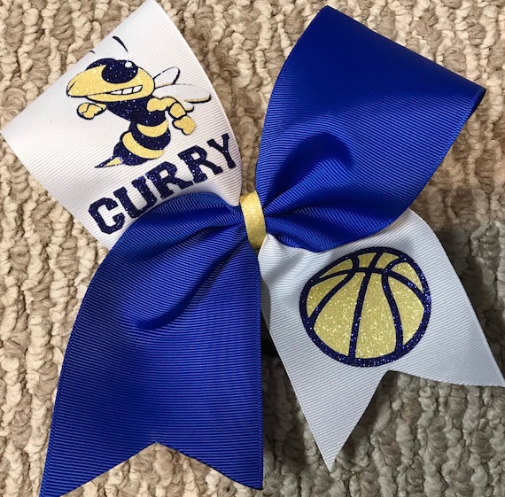 Monogram Glitter Basketball Cheer Bow cheer Bow Monogram | Etsy