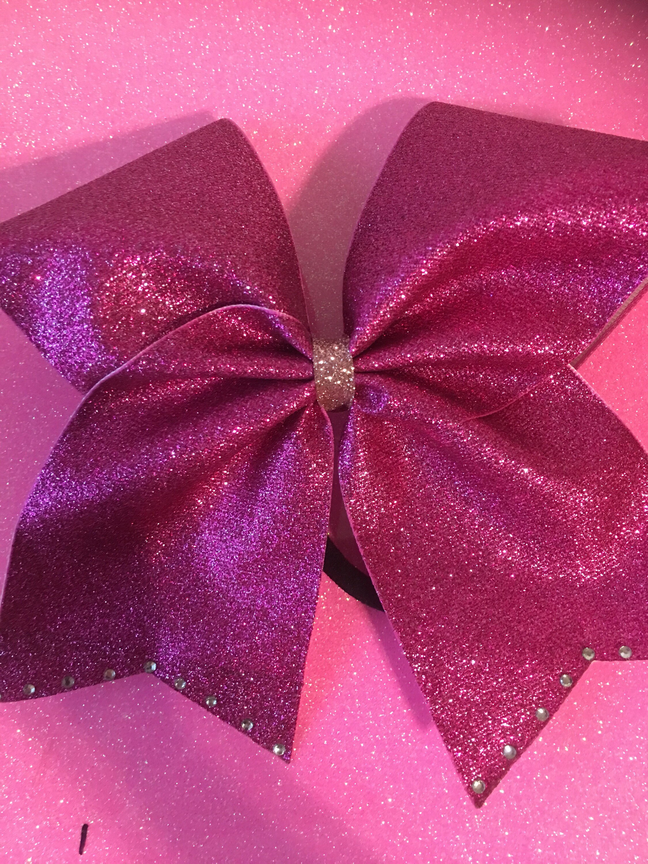 Hot Pink Glitter Cheer Bowpink Bow Hot Pink Bows - Etsy