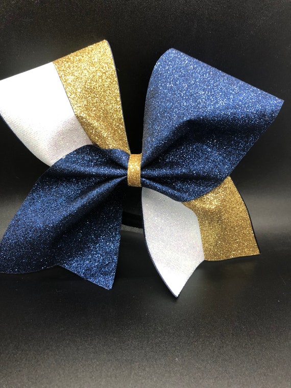 Gold Sequin Cheer Bows
