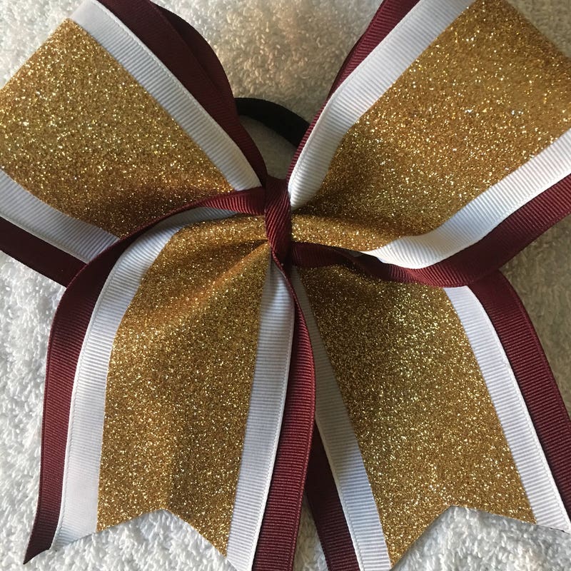 Maroon Hair Bow - Etsy