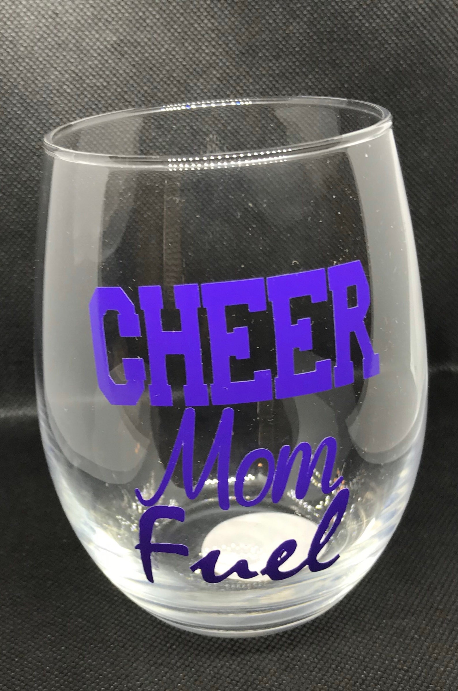 Cheer Mom Fuel Wine Glass-cheer Mom Wine Glass-personalized Wine Glass ...