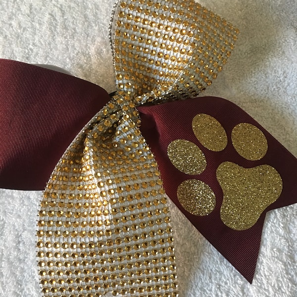 Maroon Hair Bow - Etsy