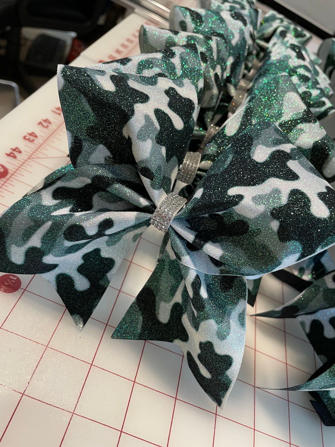 Sublimated Team Bow- Ombre Cheer Bow-personalized Glitter Ombre Cheer ...