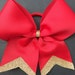 Red and Gold Cheer Bow - Etsy