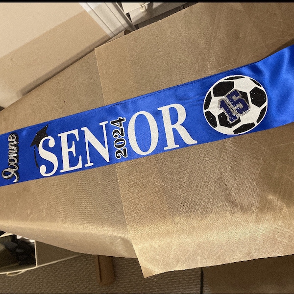 Royal Blue Sash - Etsy